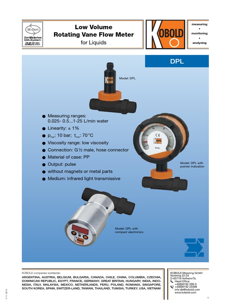 Kobold Flow Sensor | PDF | Electrical Connector | Bipolar Junction ...