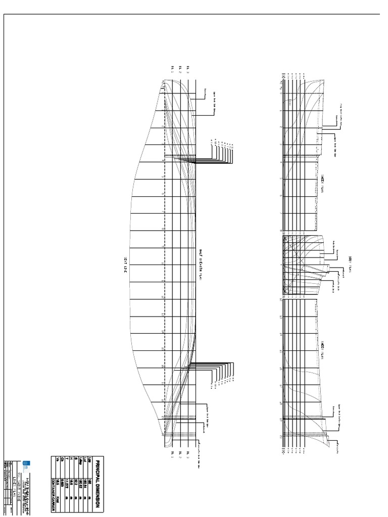 Lines Plan Container Ship | PDF