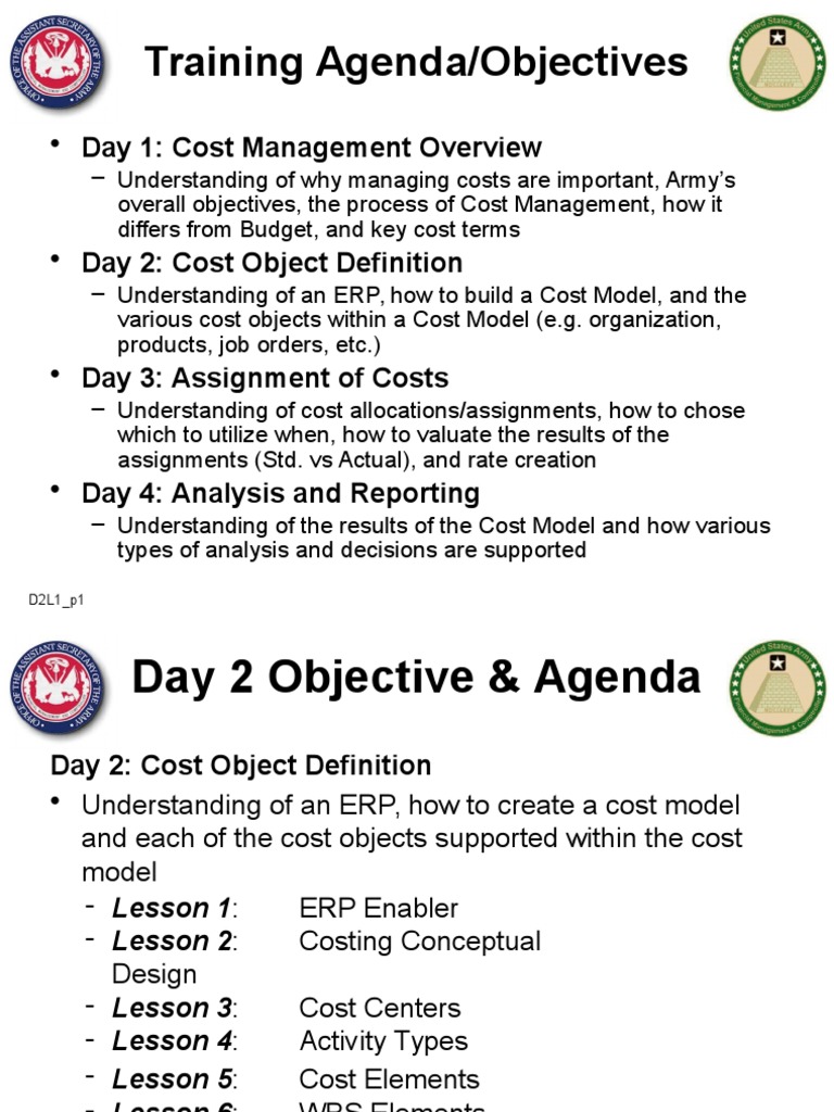 Cost Management Training | Download Free PDF | Enterprise Resource ...