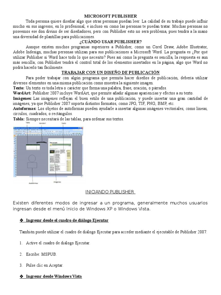 Guia de Publisher basico | Point and Click | Correo electrónico ...