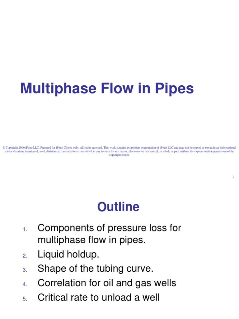 Multiphase Flow in Pipes, 2006, Critical Velocity, Presentacion | PDF ...