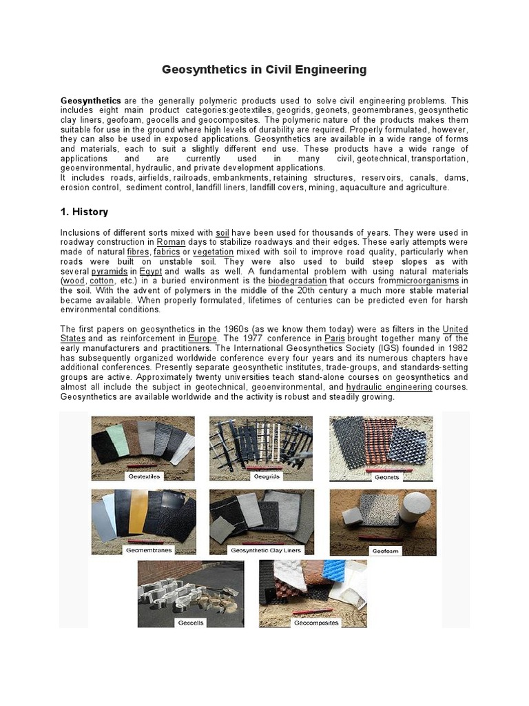 Geosynthetics in Civil Engineering | PDF | Materials Science | Solid ...