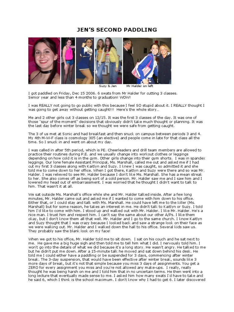 Jen's Paddling Experience at School | PDF