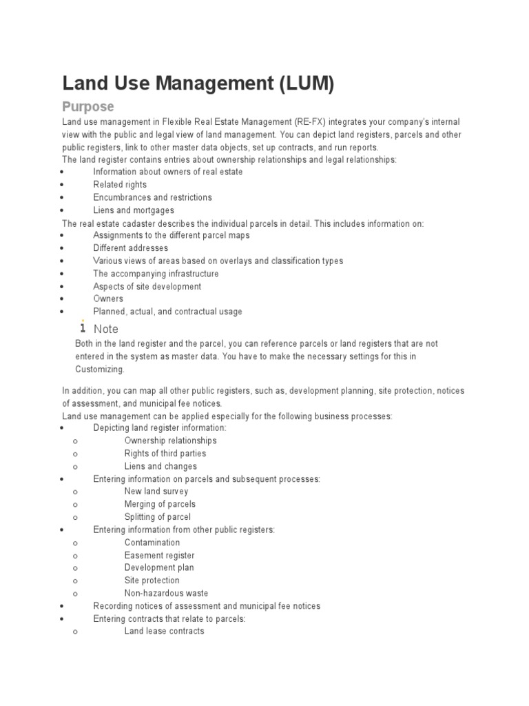Land Use Management (LUM | PDF | Ownership | Surveying