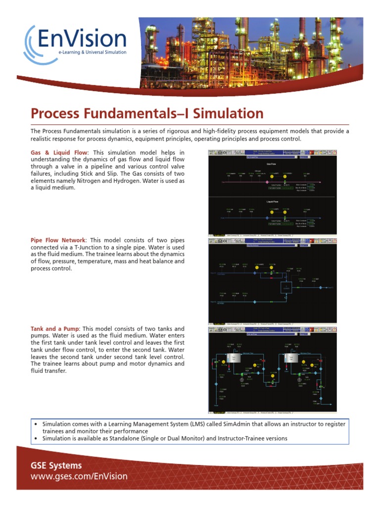 GSE EnVision ProcessFund Sim I | PDF | Heat Exchanger | Simulation