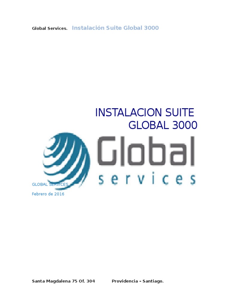 Instalacion Suite Global 3000 | PDF | Middleware | Oracle Corporation