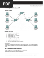 2.1.4.4 Packet Tracer - Configure VLANs, VTP, and DTP | PDF | Network Switch | Computer Network