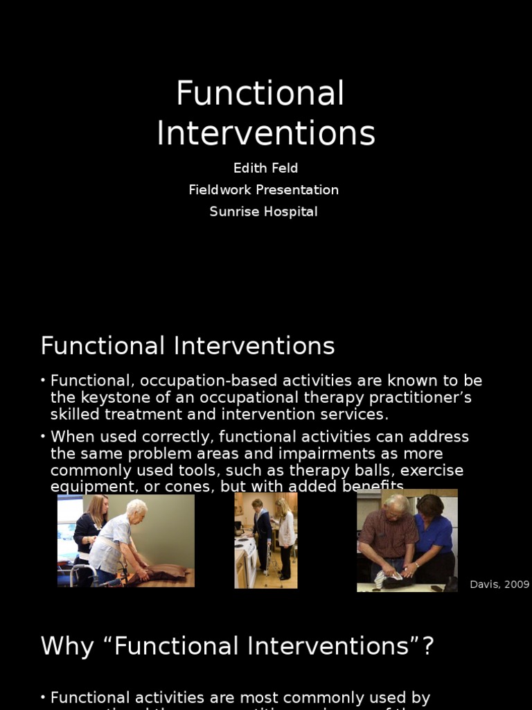 Occupation Based Interventions | PDF | Occupational Therapy ...