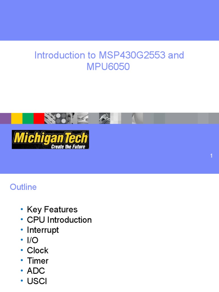 Introduction To MSP430 Microcontrollers | PDF | Analog To Digital Converter | Instruction Set