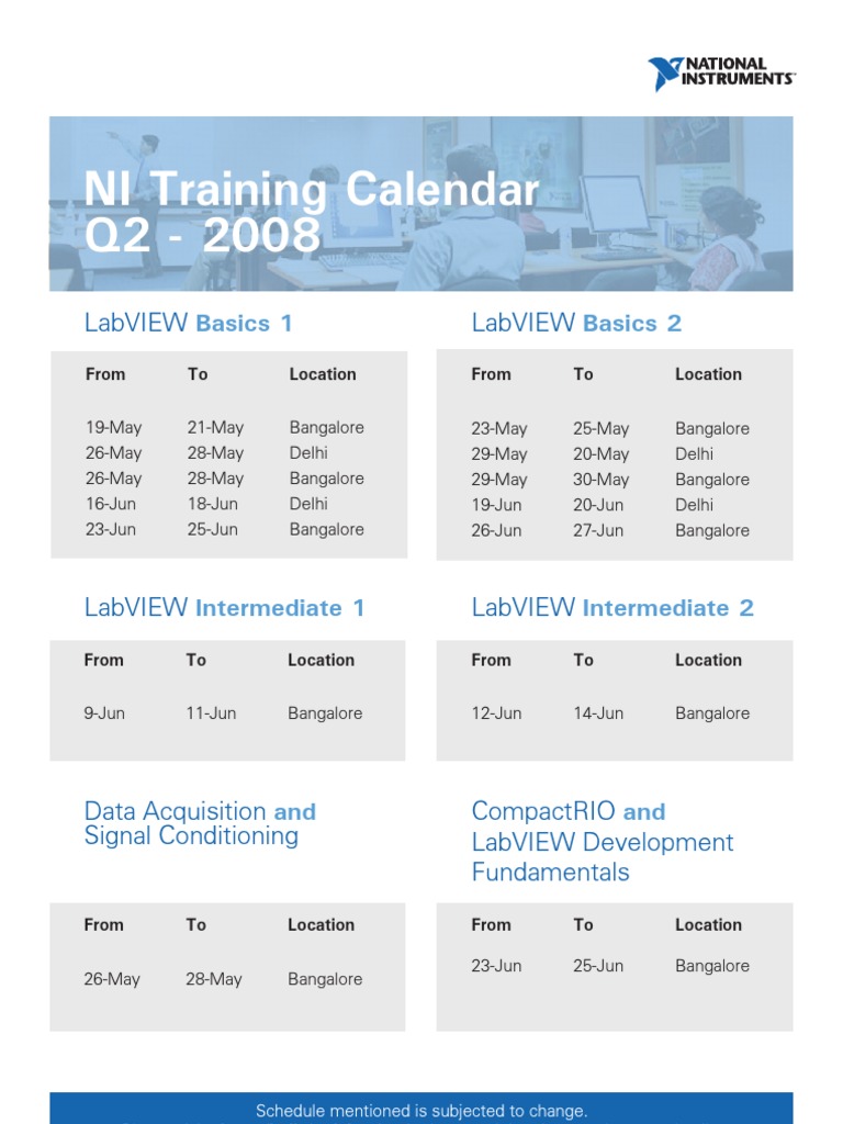 NI Training Calendar 08 | PDF | Areas Of Computer Science | Computing