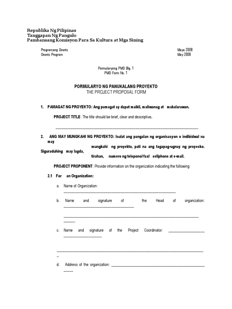 NCCA Project Proposal Guidelines | PDF | Government | Business