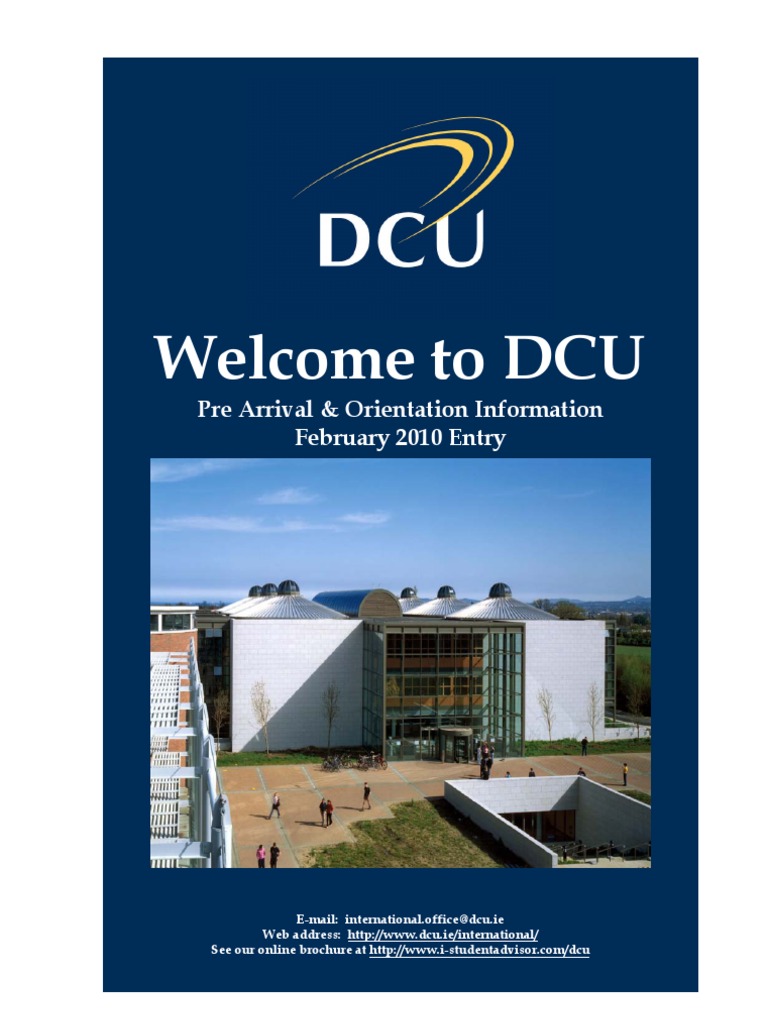 Information Pack DCU | PDF | Republic Of Ireland | Insurance