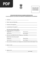 Police Certificate Application Form | PDF | Identity Document ...