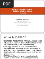 Dafac Form | PDF | Welfare | Social Programs