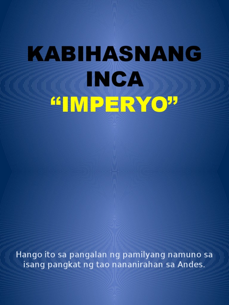 Kabihasnang Inca | PDF