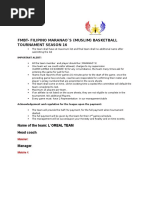 Basketball Solicitation Letter Sample | PDF | Sports & Recreation