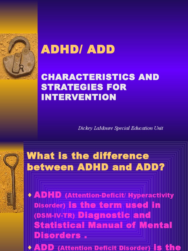 Attention Deficit Disorder | PDF