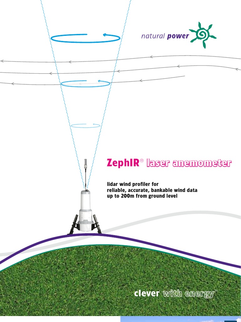 Natural Power ZephIR Brochure E | PDF | Lidar | Wind Turbine