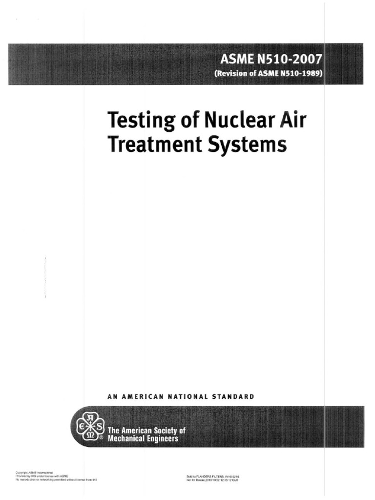 Asme n510 2007 | PDF