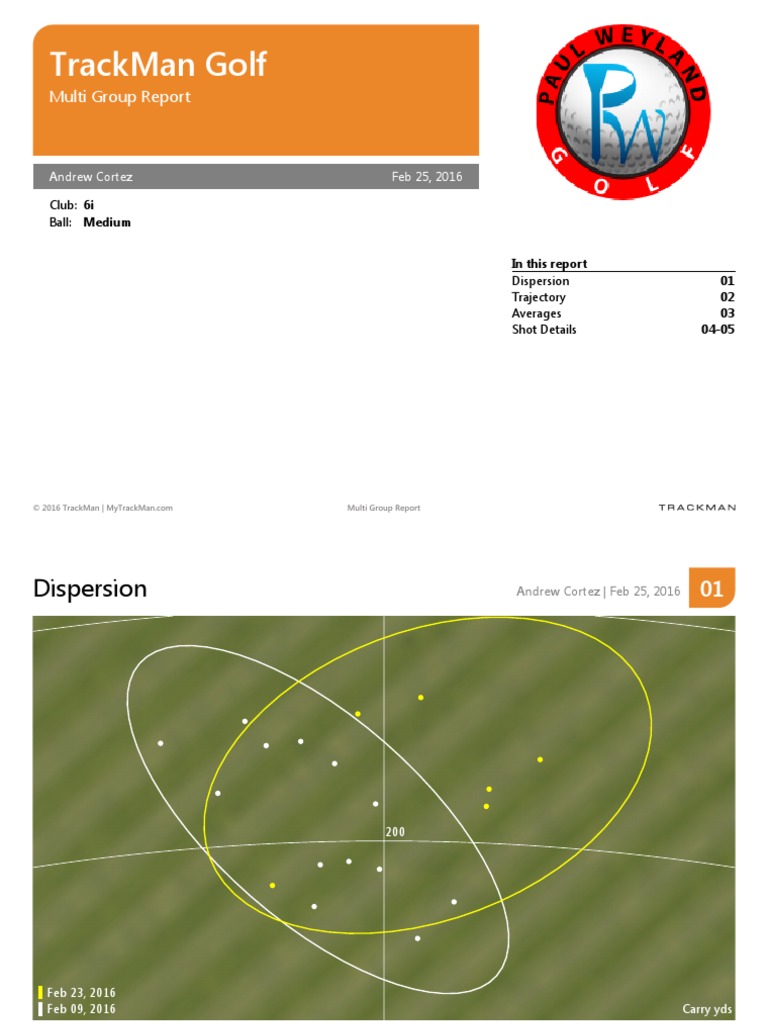 TrackMan Golf 6i Performance Report | PDF