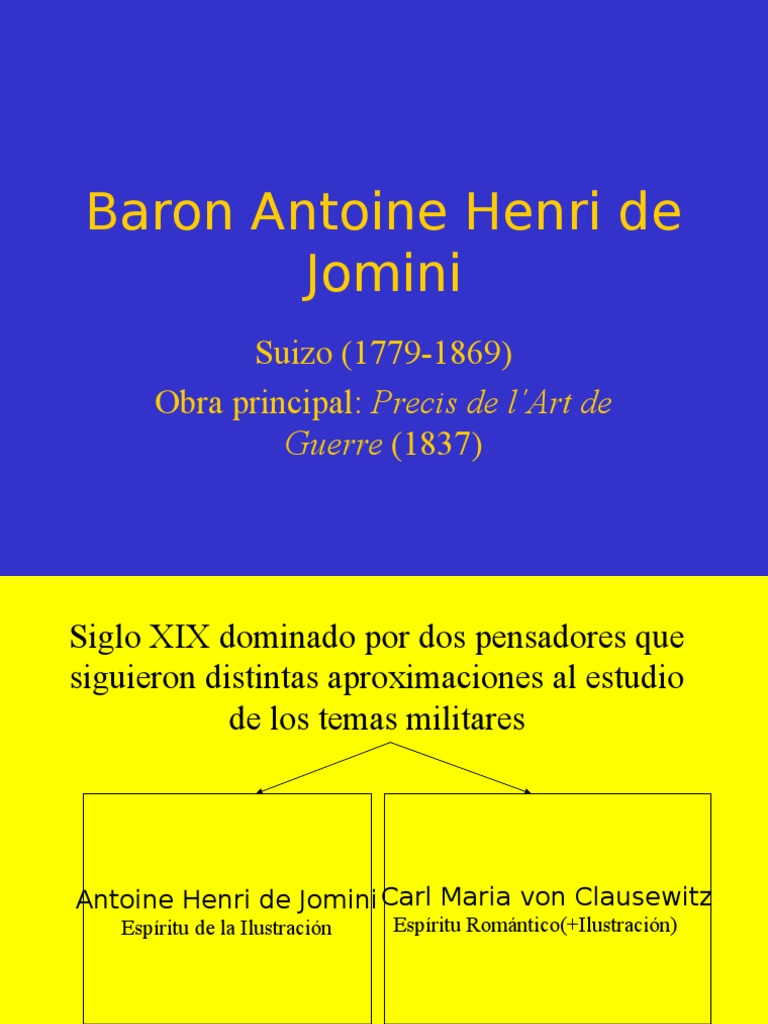 Jomini 01 | PDF | Estrategia militar | Seguridad nacional