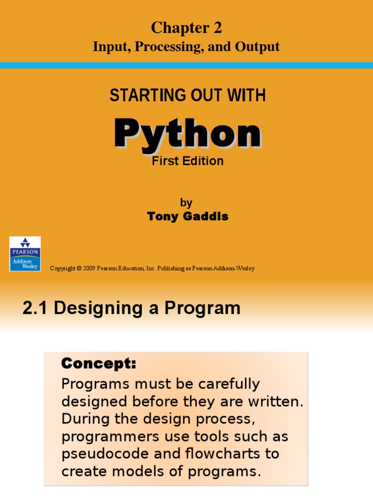 Starting out with Python - Chapter 2 PPT | Computer Program | Variable ...