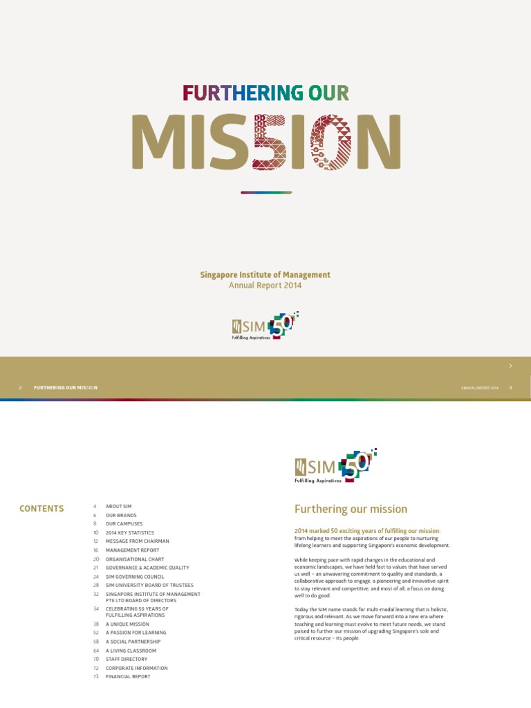 2014 SIM Annual Report Print Friendly | PDF | Business | Further Education