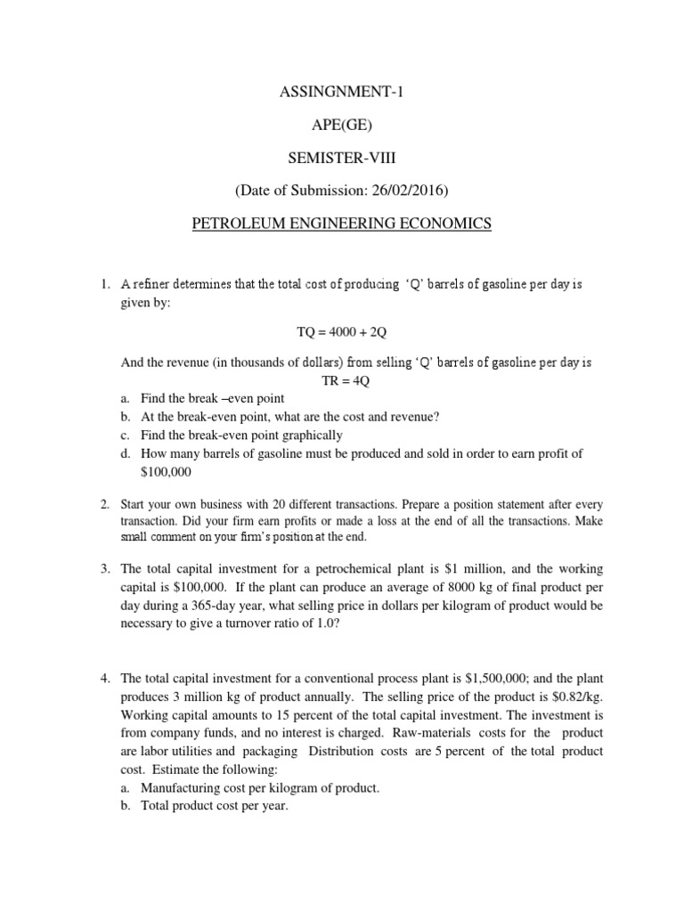 PEE Assignment 1 | PDF | Taxes | Payments