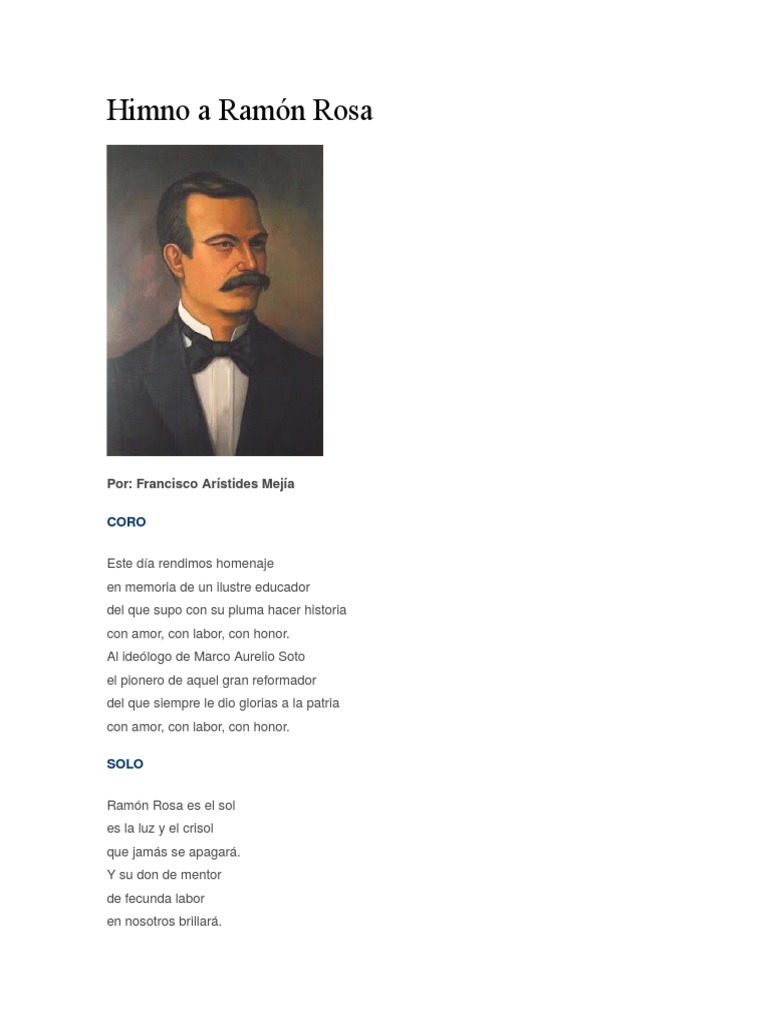 Himno A Ramón Rosa | PDF | Science | Ciencia filosófica
