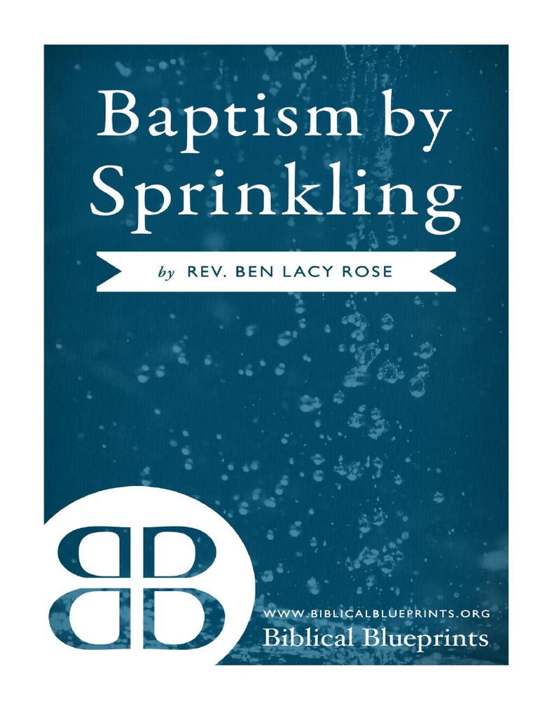 Baptism by Sprinkling | PDF | Baptism | John The Baptist