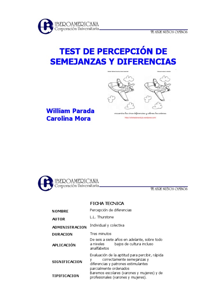 Test Instrucciones Caras | PDF | Crecimiento personal y profesional