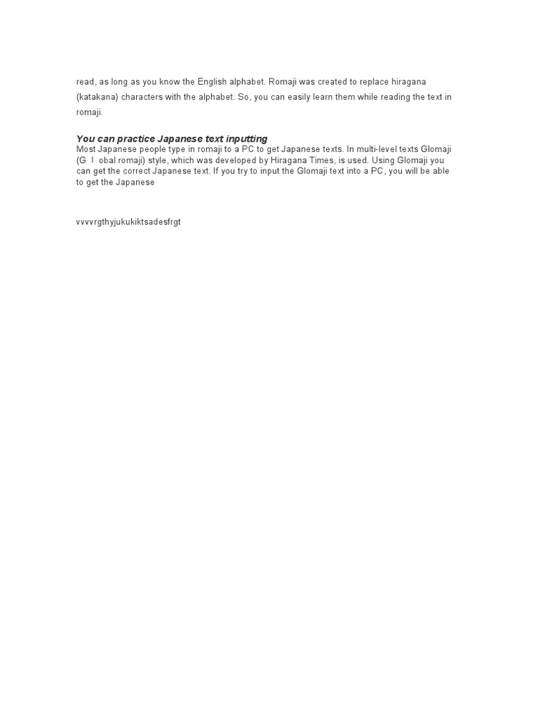 Learn Japanese with Romaji Input | PDF | Foreign Language Studies ...