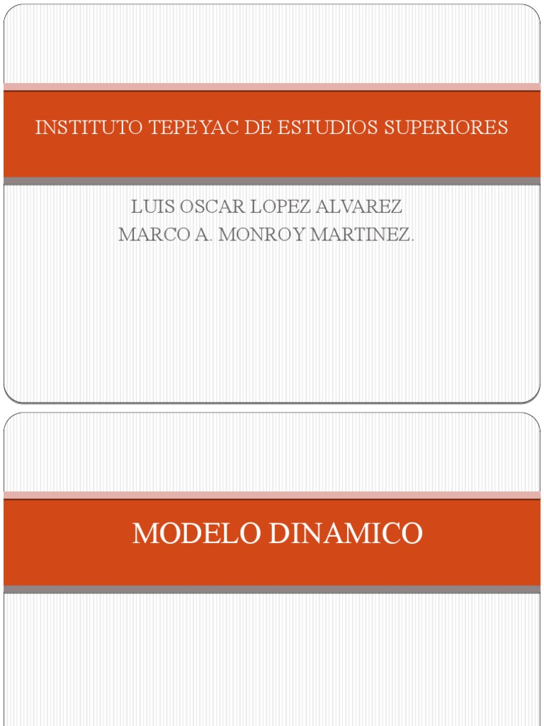 Modelo Dinamico | PDF