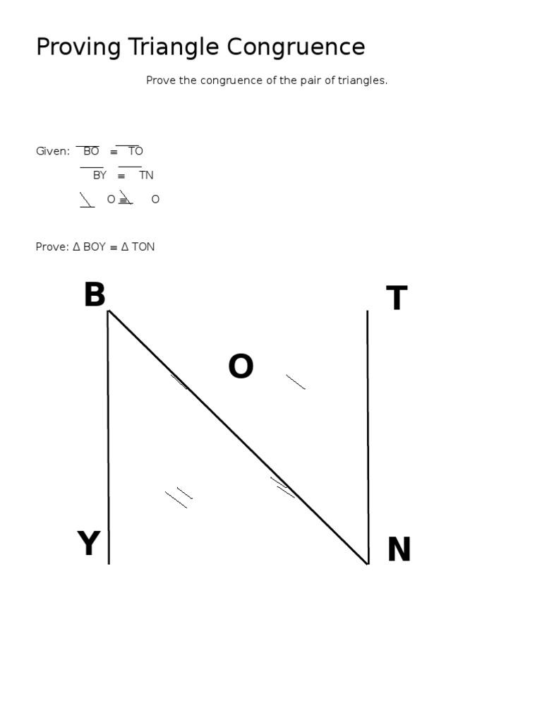Proving Triangle Congruence | PDF