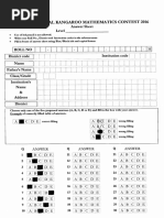 IKMC 2022 Answer Key | PDF