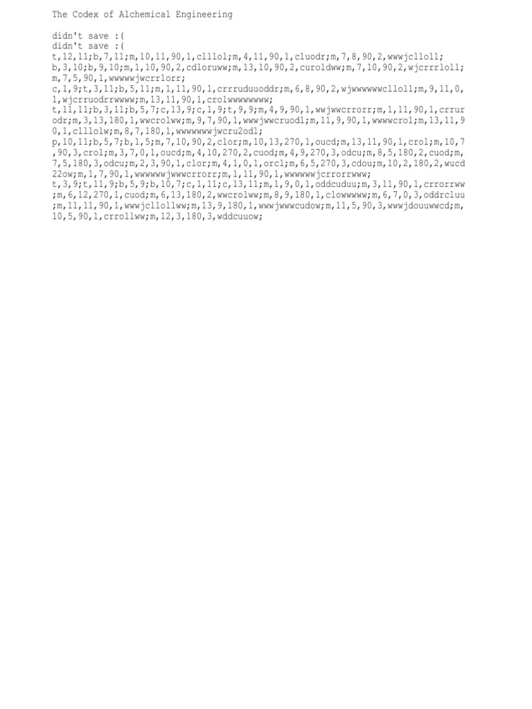 Alchemical Engineering Code Data | PDF | Science & Mathematics
