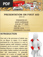 Basic First Aid - ToPIC 5 (Bandaging) | PDF