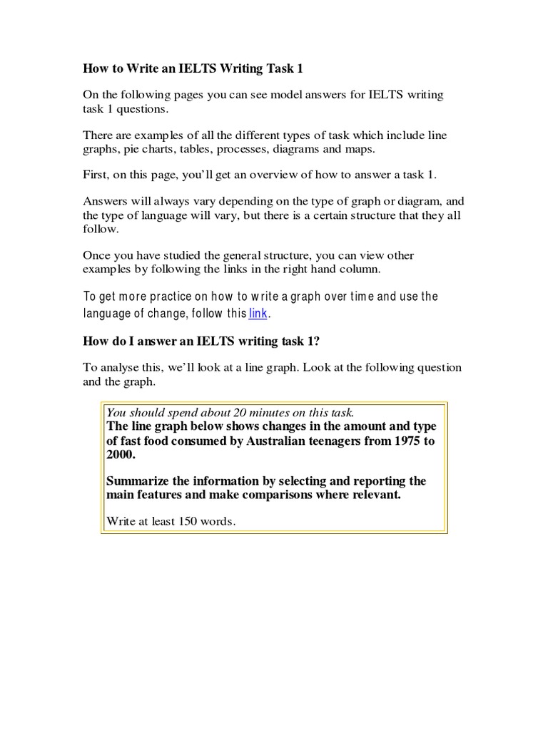 How To Write An IELTS Writing Task 1 | PDF | Cocoa Bean | Chocolate