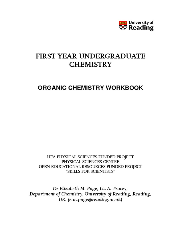 Organic Chemistry Workbook for Students | PDF | Chemical Reactions | Alkene