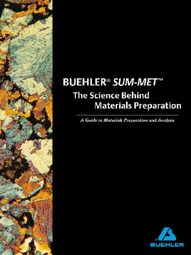 Buehler Summet, Sample Prep and Analysis | PDF | Epoxy | Abrasive