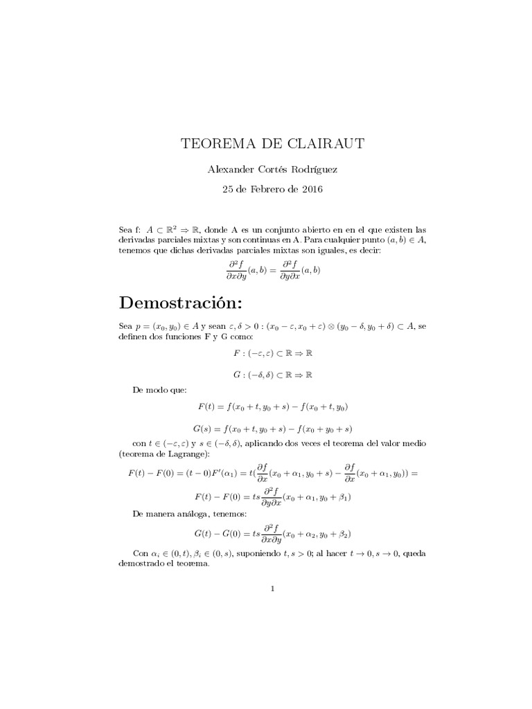 Clairaut | PDF
