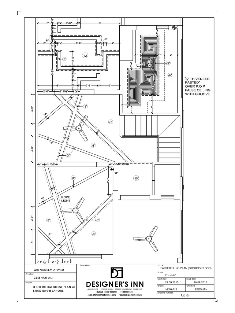 Ground Floor Ceiling Plan PDF | PDF