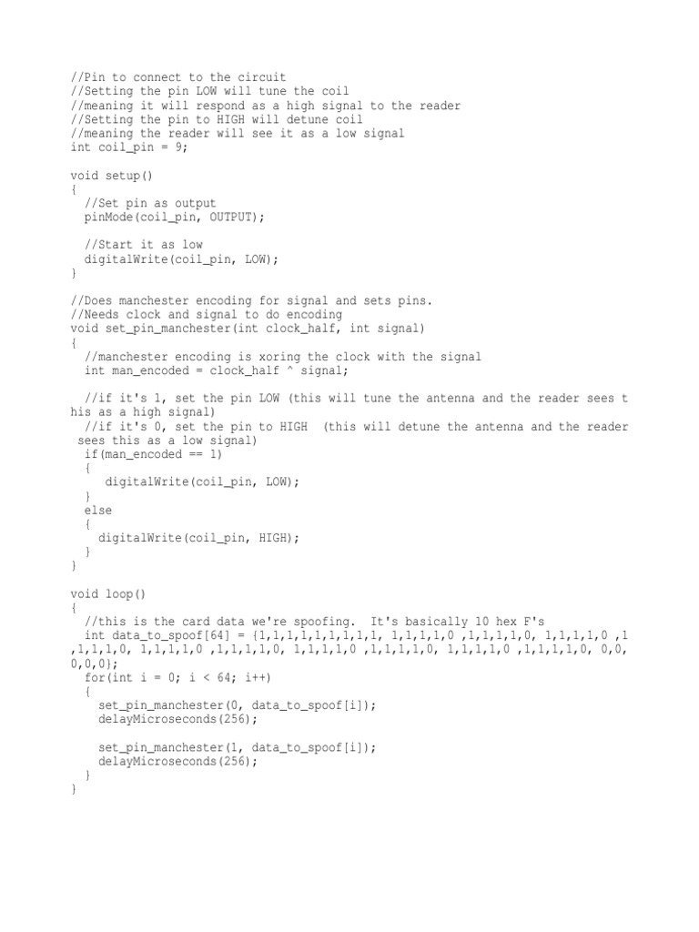 RFID Faker Code | PDF
