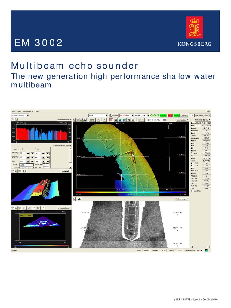 EM3002 Multibeam echo sounder | Sonar | Applied And Interdisciplinary ...