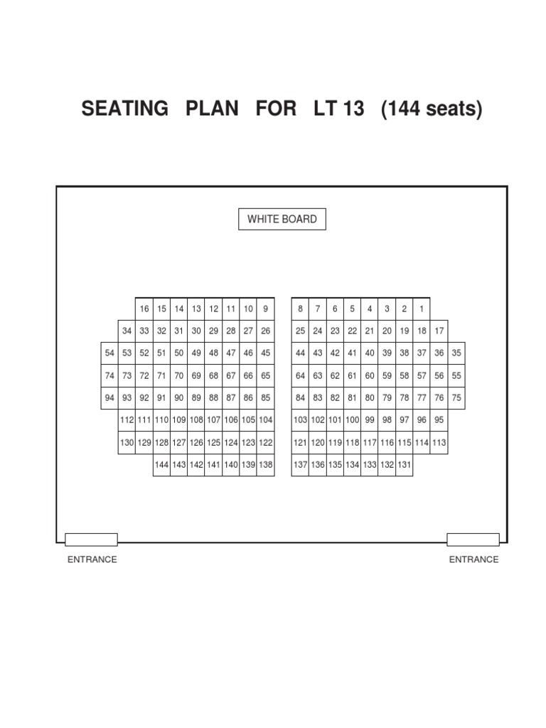 Seating Plan | PDF | Hong Kong | Works