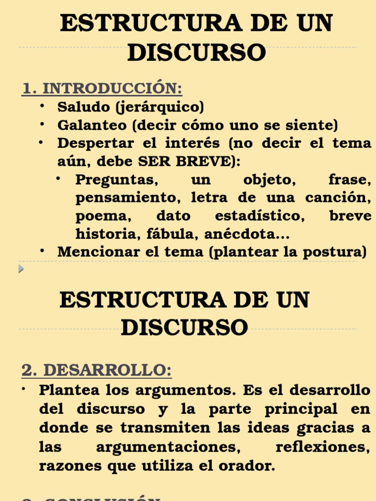 Esquema Del Discurso Ceremonial