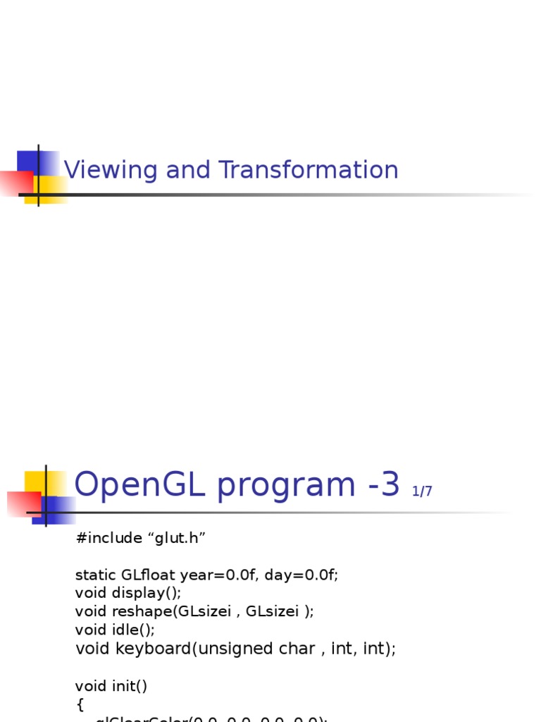 OpenGL 5 | PDF | Cartesian Coordinate System | Imaging