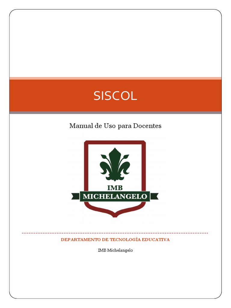 Manual de Uso SISCOL para Docentes | PDF | Ventana (informática ...