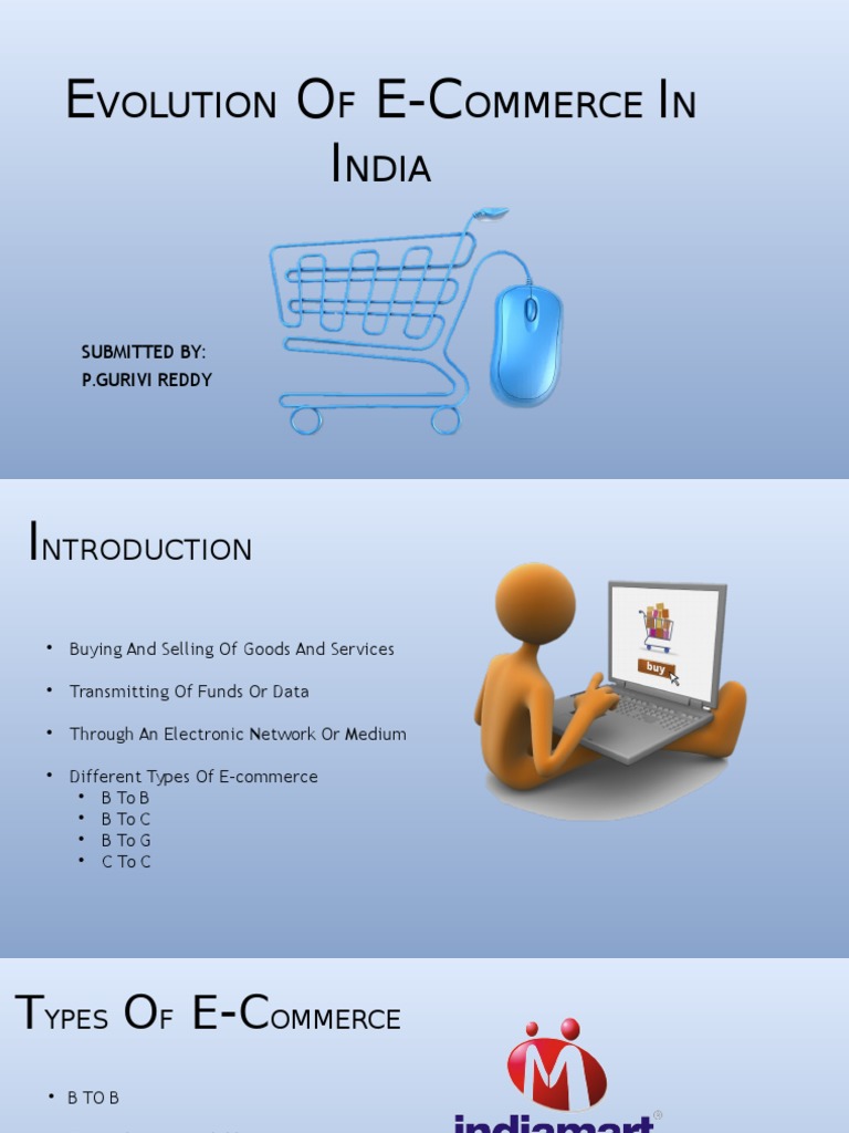 Evolution of E-Commerce in India | PDF | E Commerce | Online Shopping