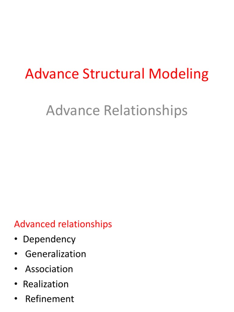 Advance Structural Modeling (Advance Relationship) | PDF | Inheritance ...